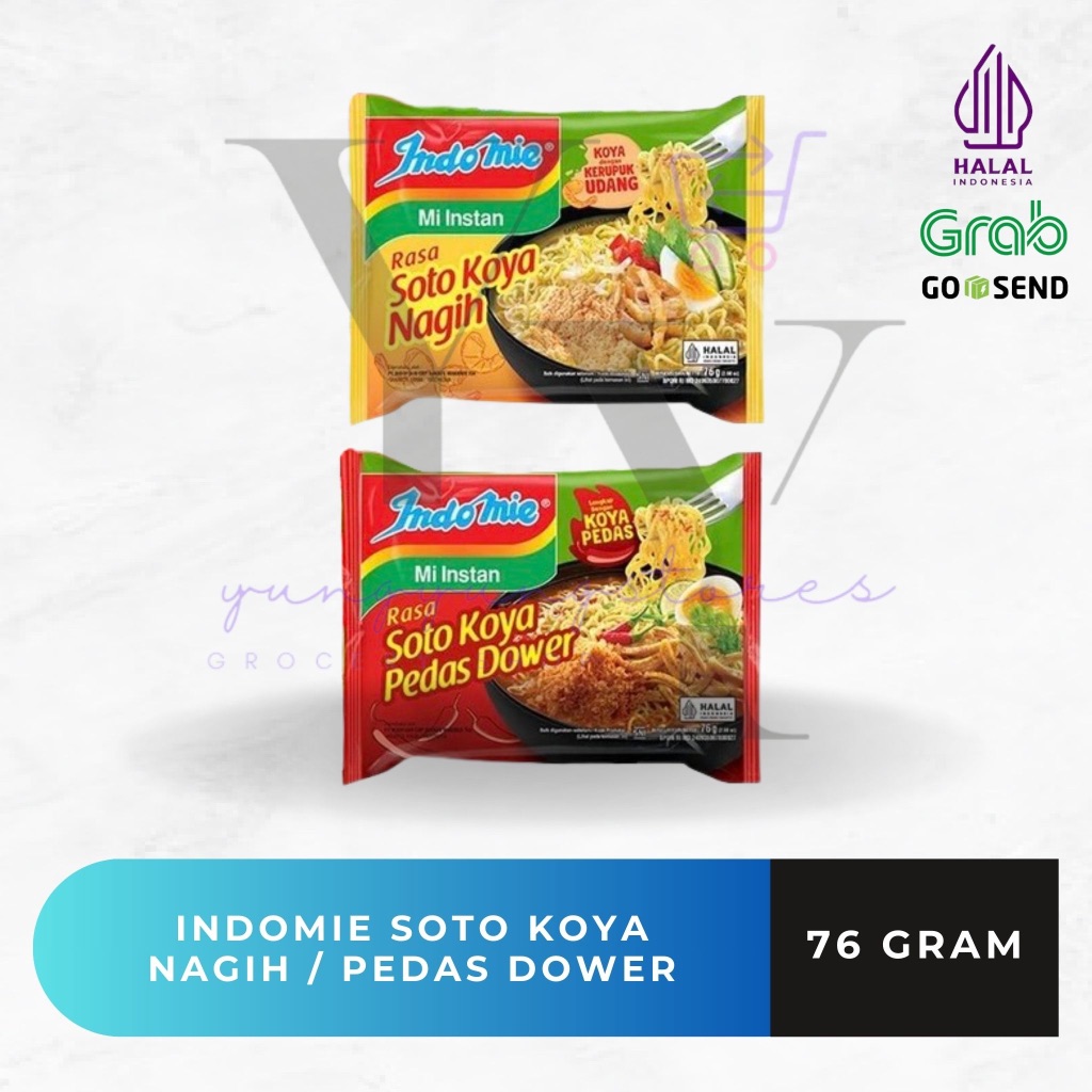 Jual [SATUAN] Indomie Rasa Soto Koya Nagih / Pedas Dower 76 gram ...