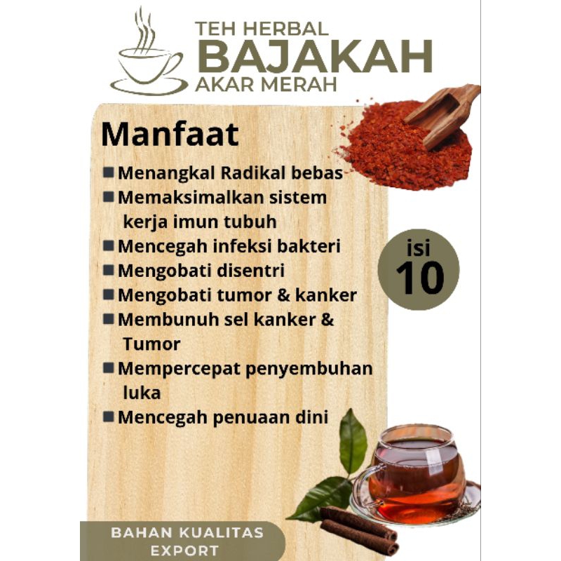 Jual Teh Herbal Bajakah Akar merah isi 20 | Shopee Indonesia