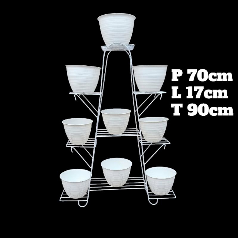 Jual Rak Bunga Standing Pot Besi Susun 9 Tinggi 90cm | Shopee Indonesia