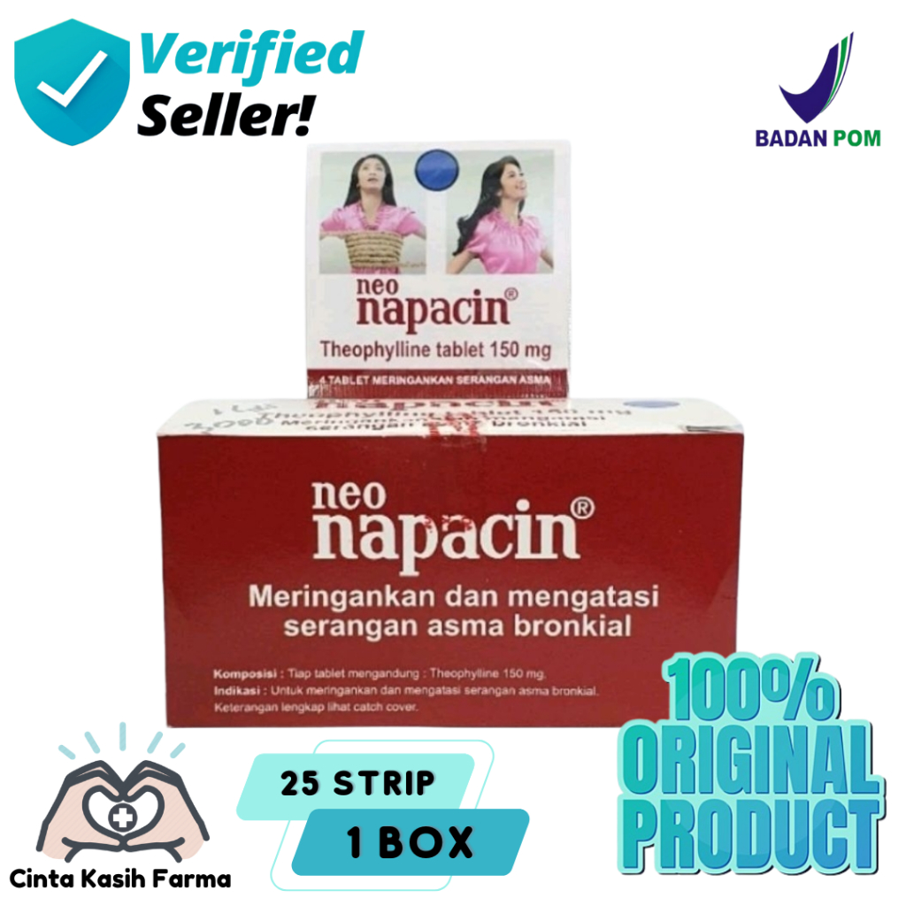 Jual Neo Napacin Tablet 1 Box Meringankan dan Mengatasi Serangan Asma ...