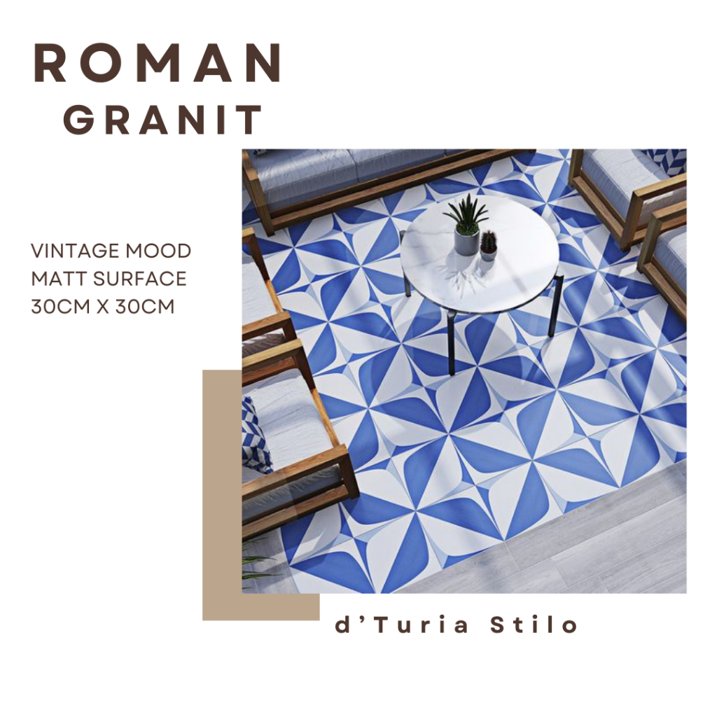 Jual Granit Roman Tegel/Roman dTuria Stilo/GTA332737R/Keramik Lantai ...