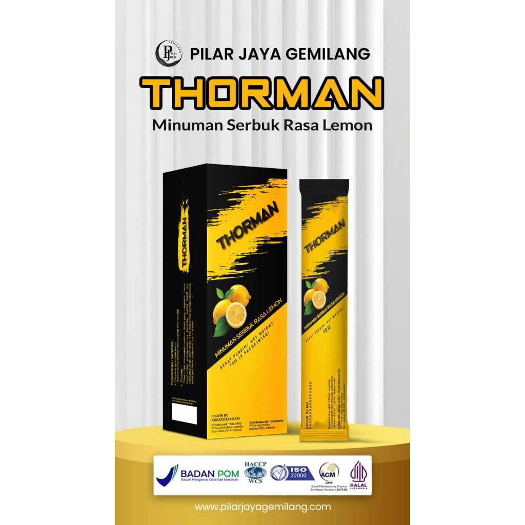 Jual THORMAN Minuman Serbuk Rasa Lemon | Shopee Indonesia