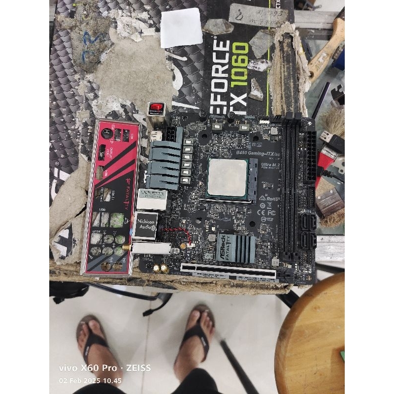 Jual mainboard asrock b450 gaming itx ddr4 + procsesor AMD ryzen 5 2600x | Shopee Indonesia