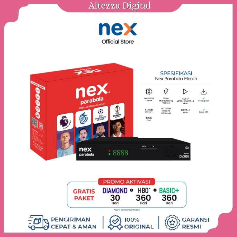 Jual Receiver Nex Parabola Merah Atau Digital Nex Parabola Merah ...
