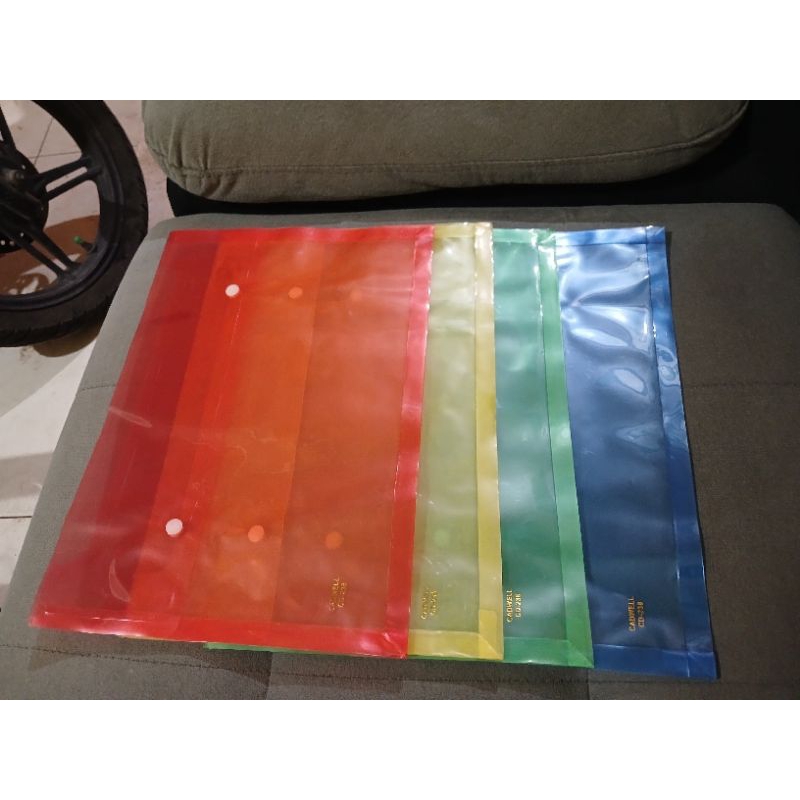 Jual ( Satu lusin)map kancing plastik f4 | Shopee Indonesia