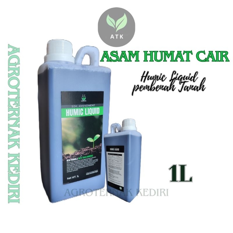 Jual Asam Humat Cair - Humic Liquid pembenah tanah dan penyubur tanaman 1L | Shopee Indonesia