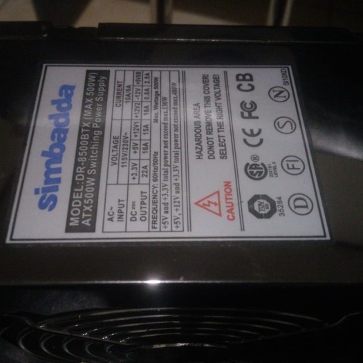 Jual PSU PURE Simbadda 500WATT 500W | Shopee Indonesia