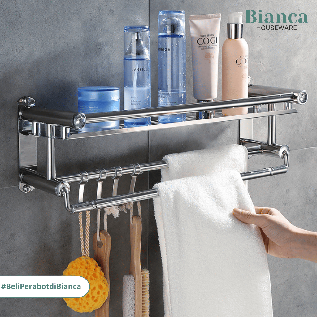 Jual Rak Sabun Dinding Kamar Mandi Rak Toilet Rak Gantung Stainless ...