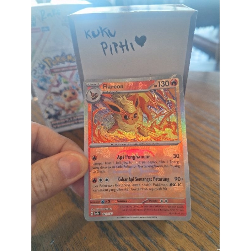 Jual Flareon Masterball 021/187 Kartu Pokemon Flareon Masterball ...