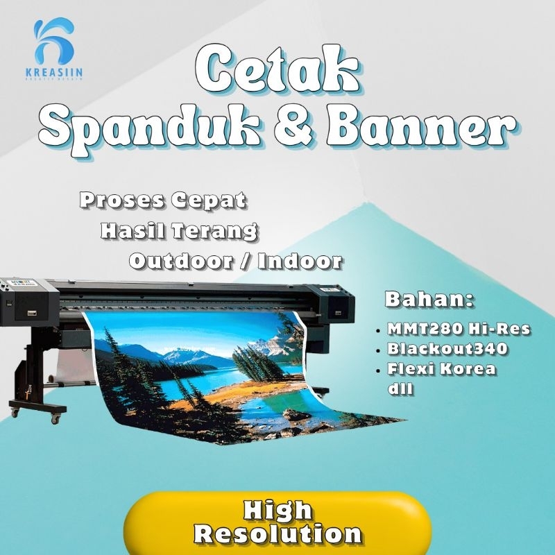 Jual Cetak Spanduk Resolusi Tinggi Tidak Pecah Cetak Banner Kualitas ...