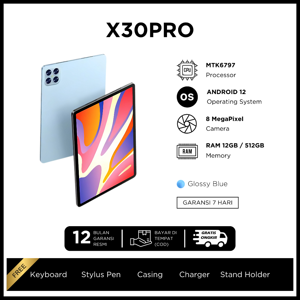 Jual Tablet X30 PRO 5G Dual SIM + WiFi | USB-C & OTG Support - Siap ...