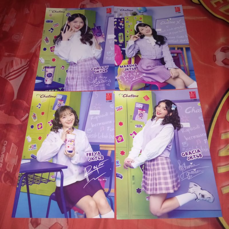 Jual (RESTOK GUYSS!!!) Poster Official Chatime X Jkt48 Seventeen ...