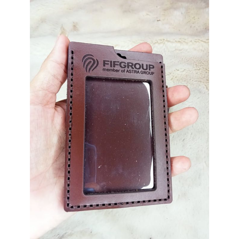 Jual ID CARD KULIT FIF/NAMETAG KULIT FIF/ID CARD HOLDER | Shopee Indonesia