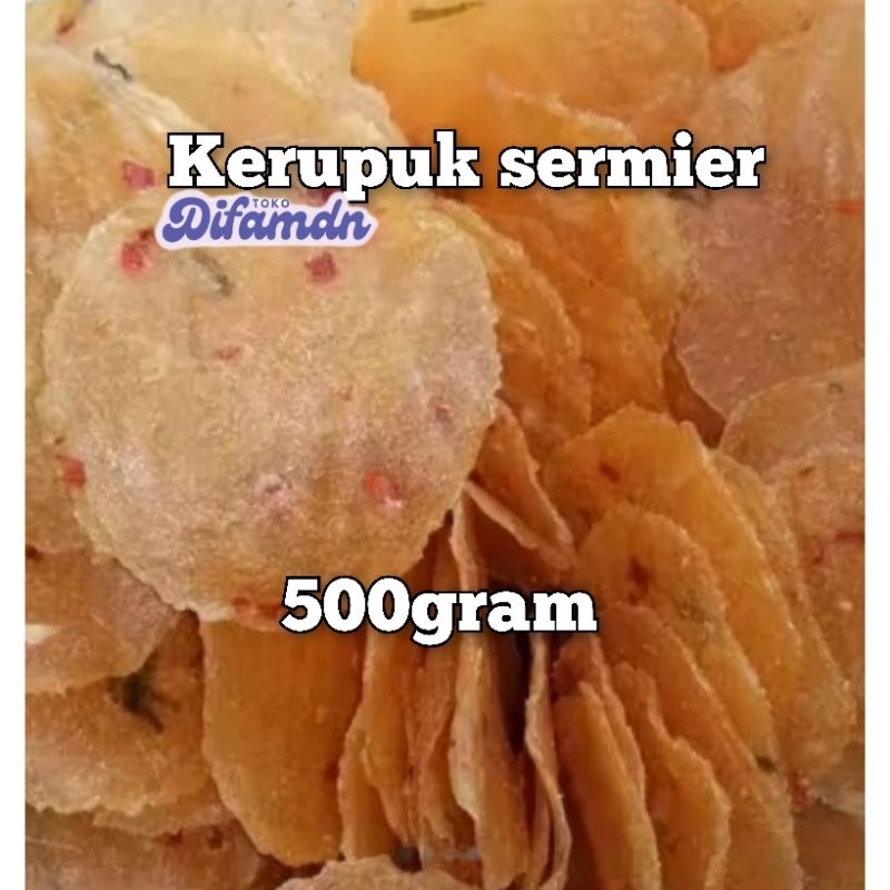 Jual termurah! kerupuk sermier mentah 500gram / kerupuk samiler ...