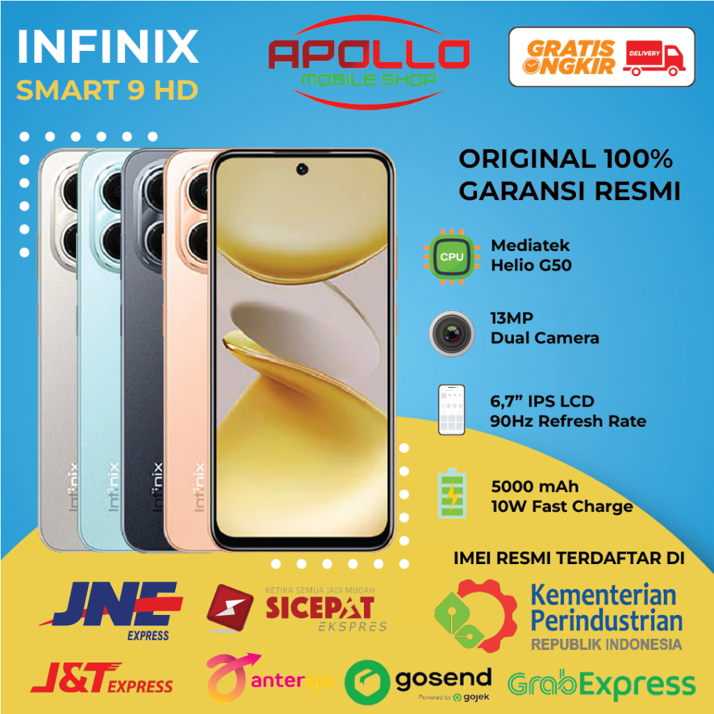 Jual Infinix Smart 9 HD [4GB+64GB] - Garansi Resmi 1 Tahun | Shopee Indonesia