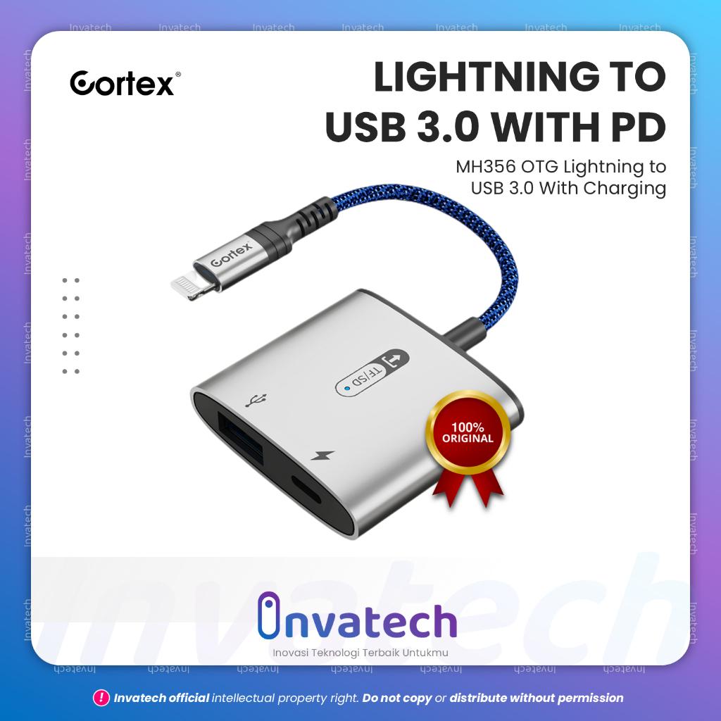 Jual Adapter Lightning Cortex Power - MH356 OTG Lightning to USB 3.0 ...