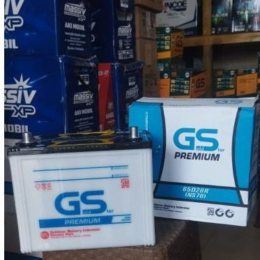 Jual AKI MOBIL GS BASAH NS70 12V65AH 65D26R | Shopee Indonesia