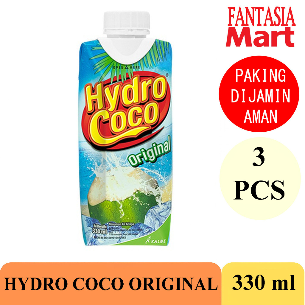 Jual HYDRO COCO 330 ML FANTASIA PACK PER 3 PCS DENGAN PAKING AMAN ...