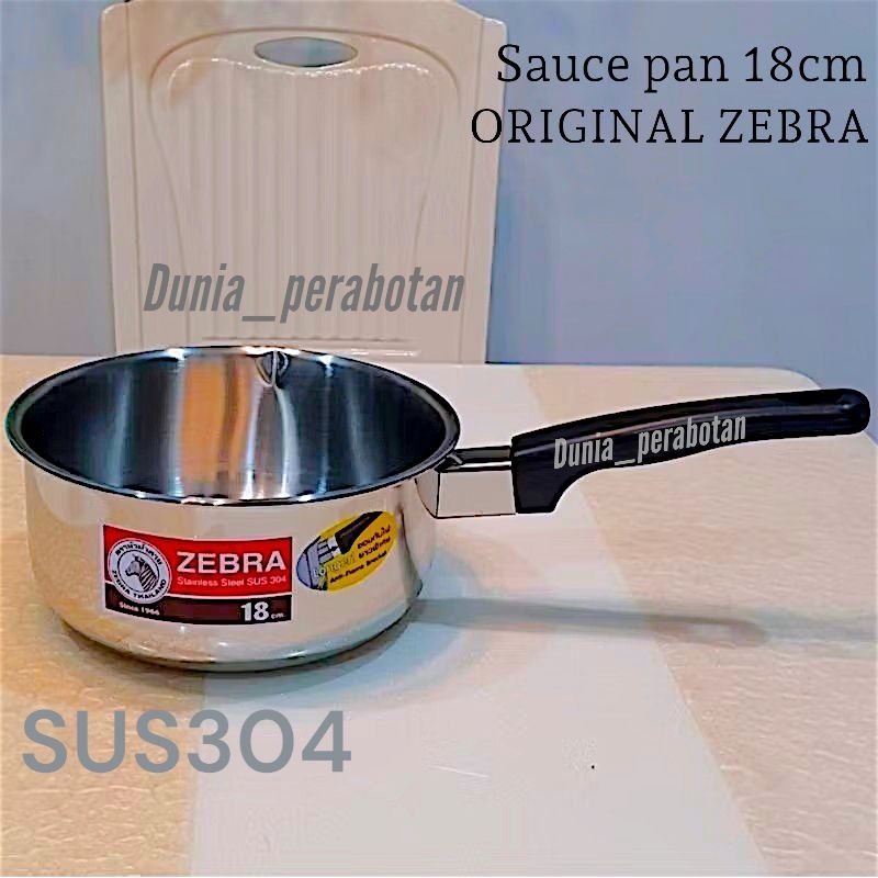 Jual Zebra Sauce Pan 18cm Original SUS304 | panci susu stainless steel ...