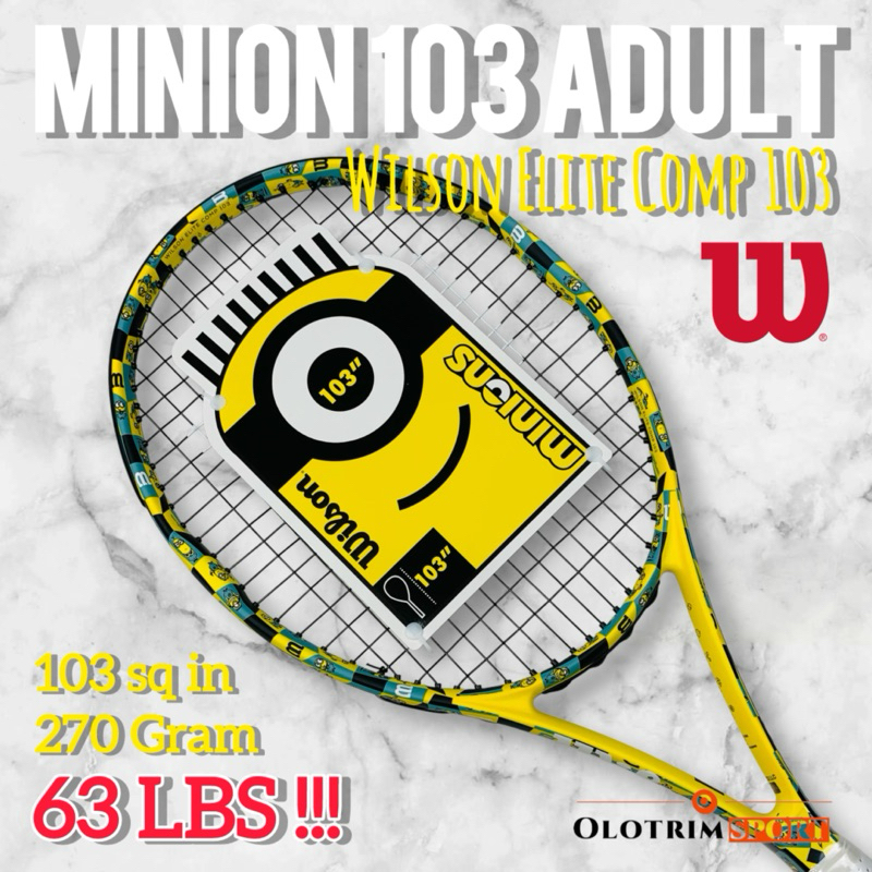 Jual Raket Tenis WILSON MINION 103 ADULT Tennis Racket ORIGINAL ...
