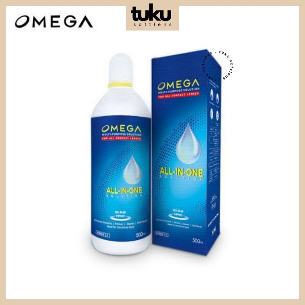 Jual AIR SOFTLENS OMEGA ALL IN ONE 500ML / CAIRAN SOFTLENS OMEGA ALL IN ...