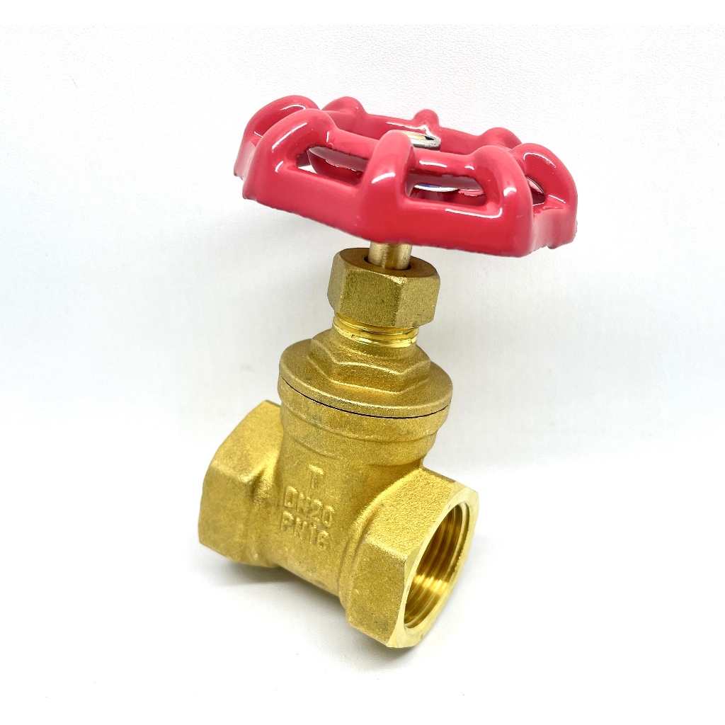 Jual 3/4" Gate Valve Stop Keran Kran Putar Air Brass Kuningan 3/4" Inch ...
