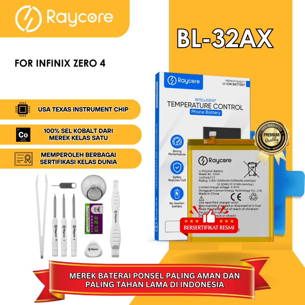 Jual Raycore - Baterai BL-32AX FOR INFINIX ZERO 4 ( X555 ) | Shopee Indonesia