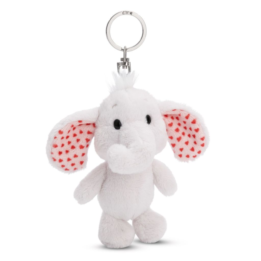 Jual Nici - Keychain Love Elephant Light Grey 10cm Gantungan Kunci Lucu ...