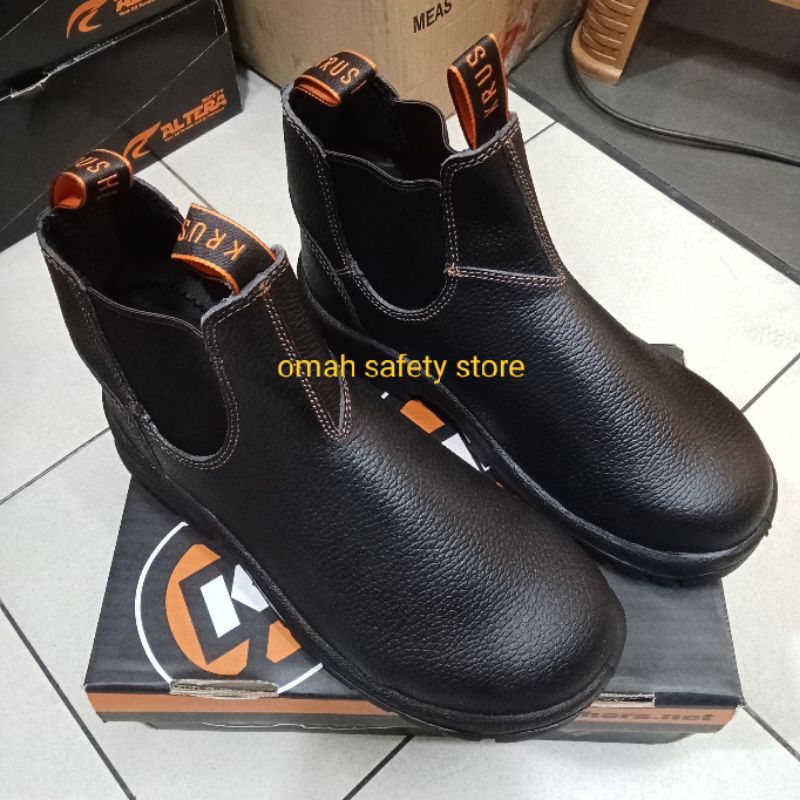 Jual Sepatu Safety Krusher Nevada Black - Safety Shoes Kerja Original ...