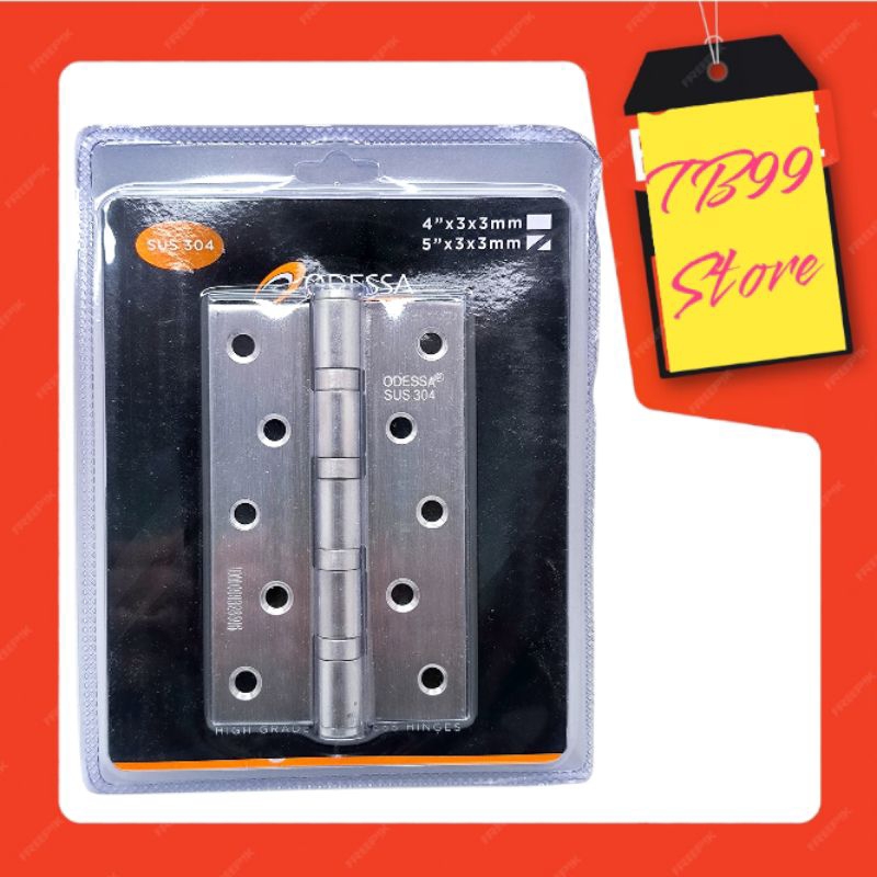 Jual Harga Per Dozen 12 pasang Engsel Stainless Size: 3", 4", 5" Engsel ...