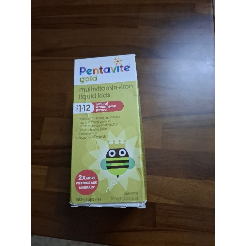 Jual Pentavite Gold Multivitamin+Iron Liquid Kids 200 mL | Shopee Indonesia