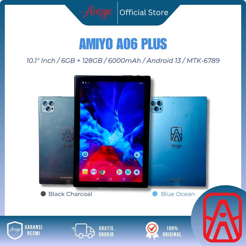 Jual Amiyo SmartTablet A06 PLUS WiFi Only 10.1 Inch Tablet Pintar Tablet Edukasi Wifi Hotspot ...