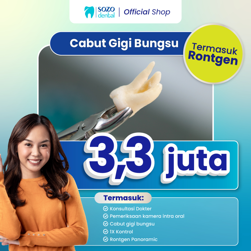 Jual Paket Cabut Gigi Bungsu dan Rontgen Panoramic + Konsultasi Dengan ...