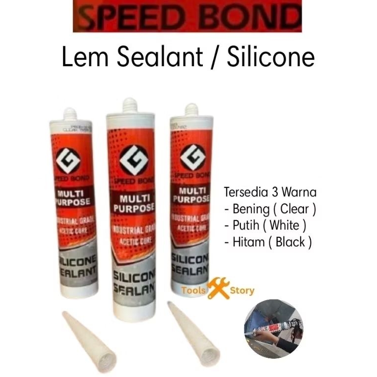 Jual SPEED BOND Lem Sealant Silicone Botol Kaca Aquarium | Shopee Indonesia