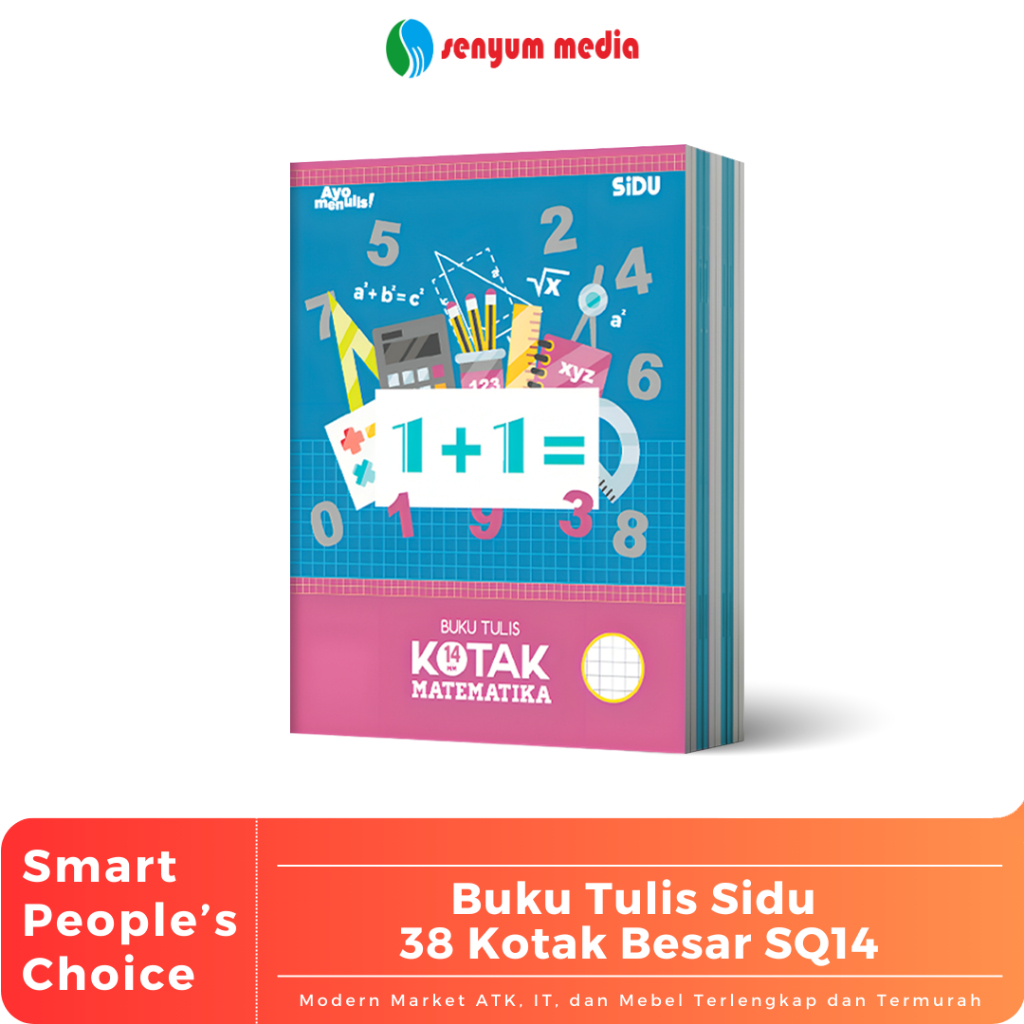 Jual Buku Tulis Sinar Dunia SIDU Kotak Besar SQ14 38 Lembar (1 Pack Isi ...