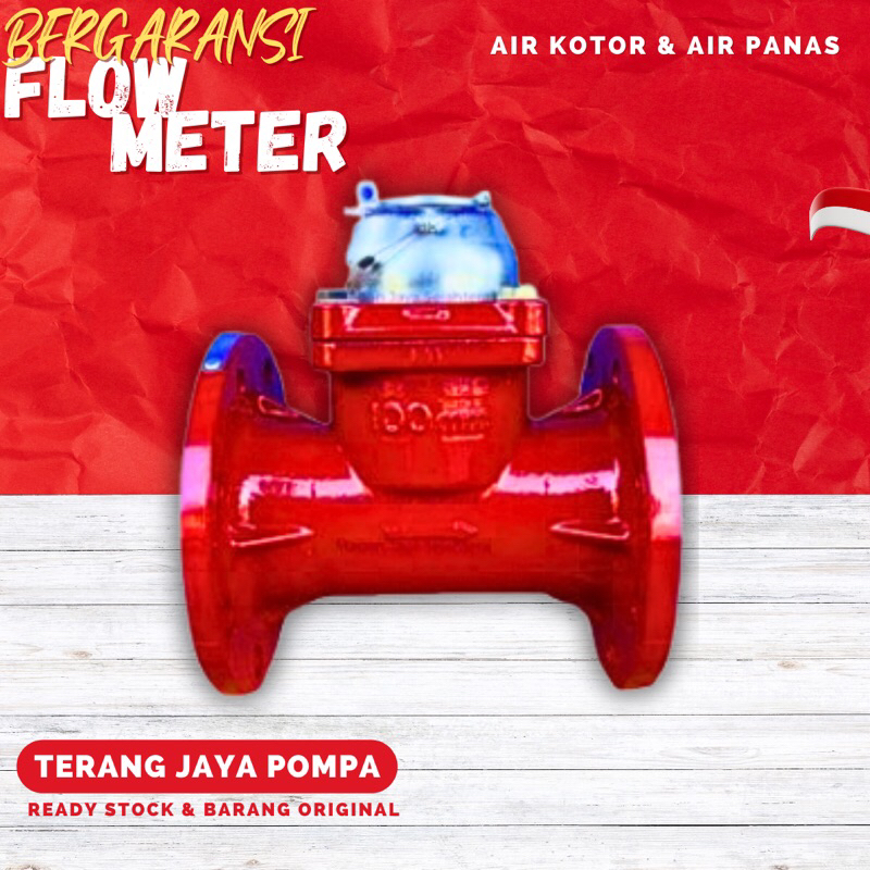 Jual Flowmeter Air Limbah DN100 4”Inch Watermeter Air Kotor dan Air ...
