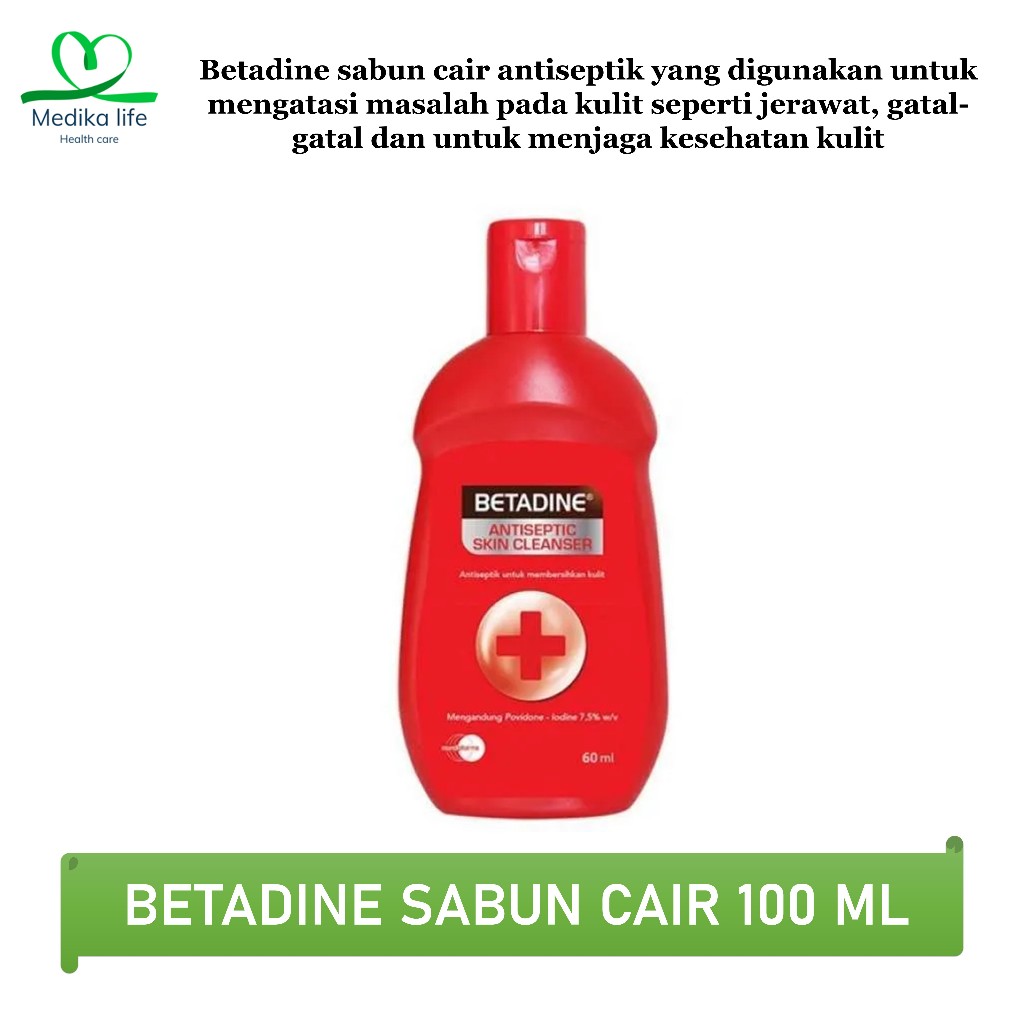 Jual BETADINE SKIN CLEANSER SABUN CAIR 100 ML Sabun Cair Antiseptik ...