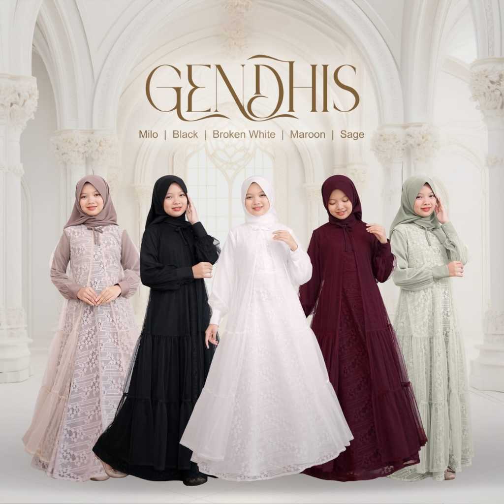 Jual Gendhis Dress Kids Series Lebaran 2025 Gamis Anak Tanggung ...