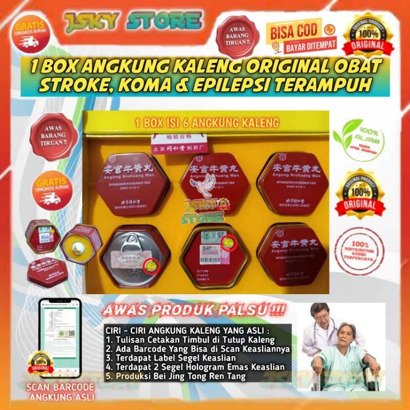 Jual 1 BOX ANGKUNG KALENG ASLI OBAT STROKE, EPILEPSI & PERADANGAN OTAK ...