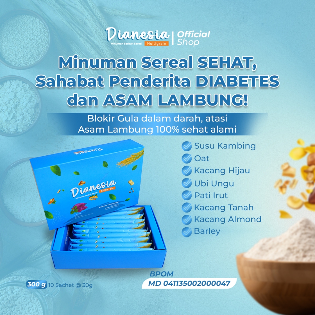 Jual Dianesia Multigrain Suplemen Ampuh Menurunkan Gula Darah Tinggi ...