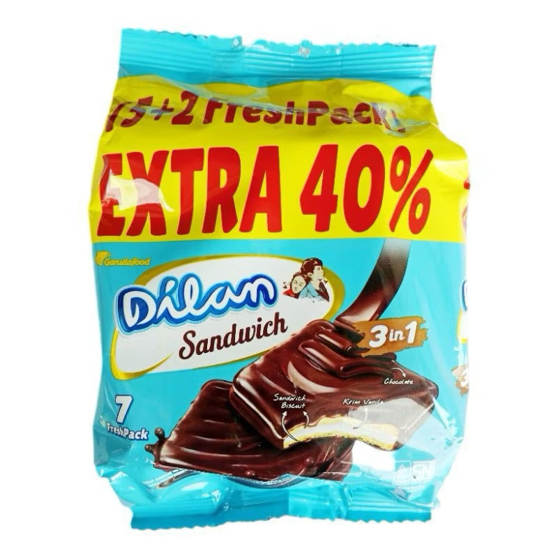 Jual BUY 1 GET 1 DILAN SANDWICH COKLAT KEMASAN FAMILY PACK | Shopee ...