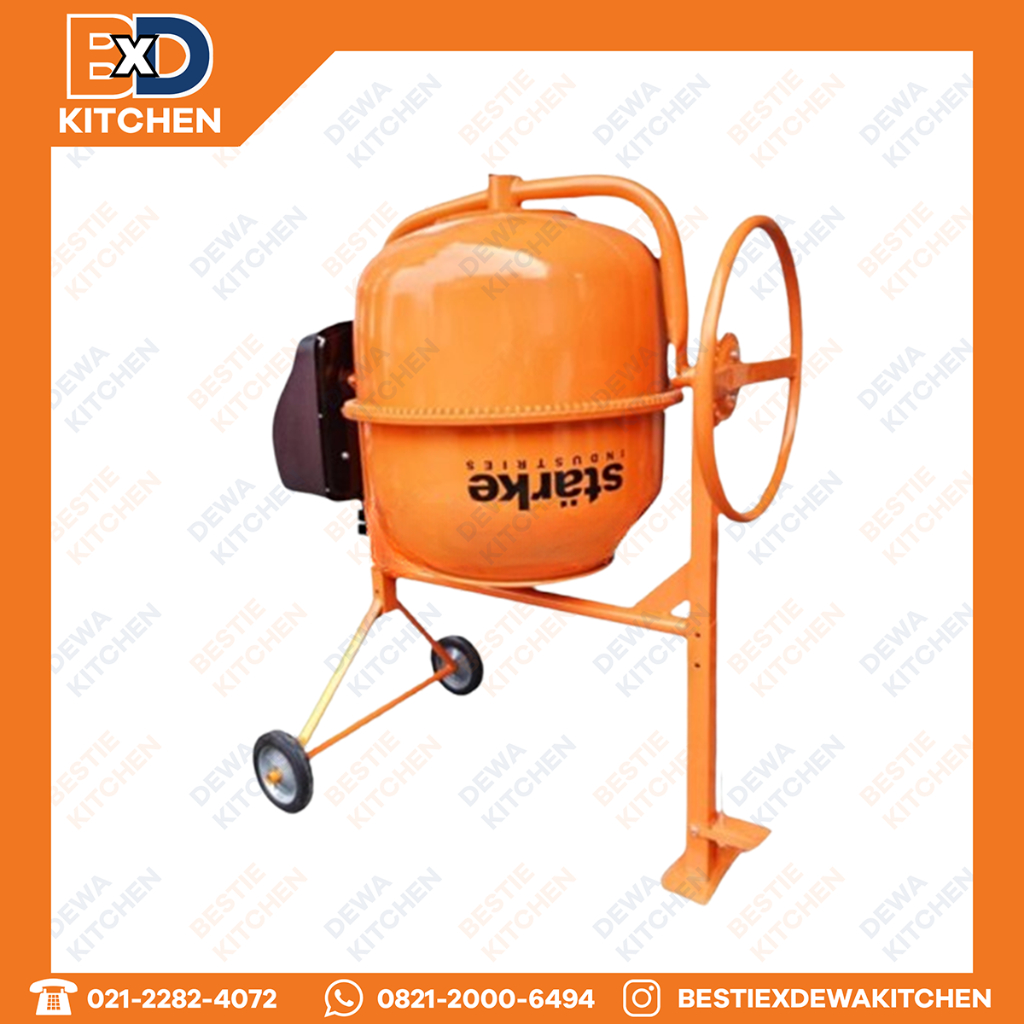 Jual Mesin Molen Listrik Mini 200 Liter Concrete Mixer Starke CS 200 ...