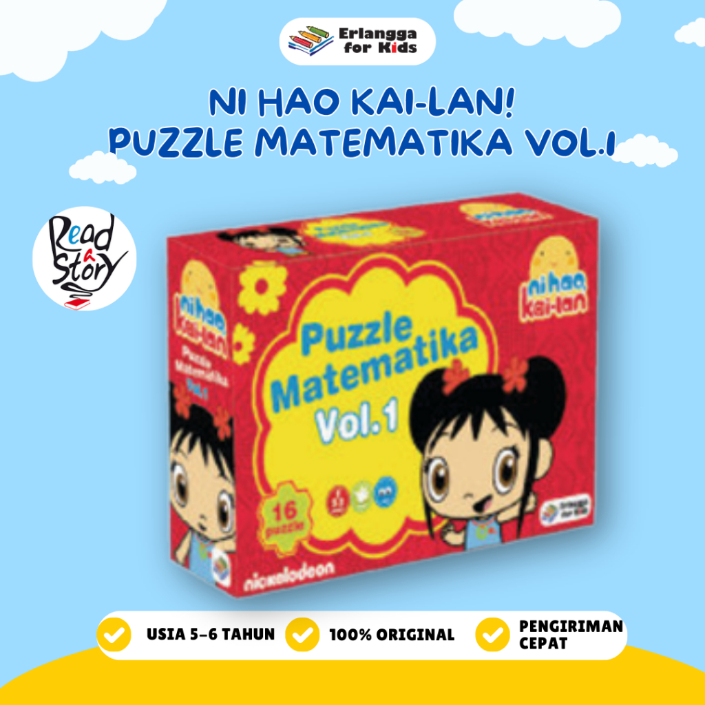 Jual [Erlangga] Puzzle Anak: Ni Hao Kai Lan, Puzzle Matematika Vol.1 ...