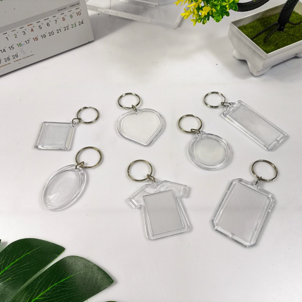 Jual Gantungan Kunci Akrilik POLOS | Ganci Akrilik POLOS | BAHAN ...