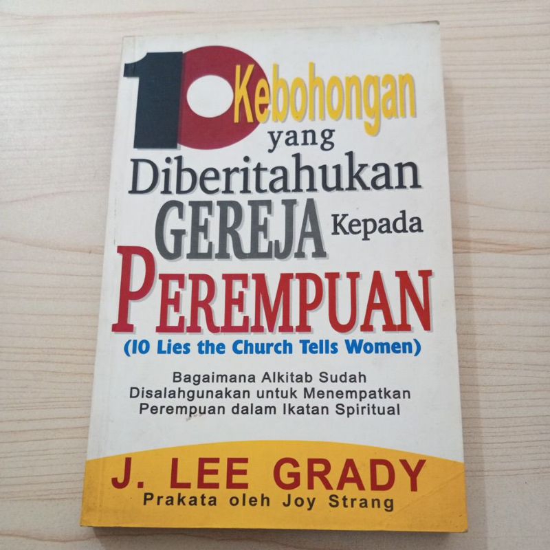 Jual BUKU KEBOHONGAN YANG DIBERITAHUKAN GEREJA KEPADA PEREMPUAN OLEH J LEE GRADY | Shopee Indonesia