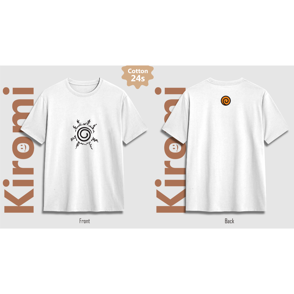 Jual Kiromi Kaos Naruto Uzumaki Seal Segel Kyubi Kurama- anime manga ...