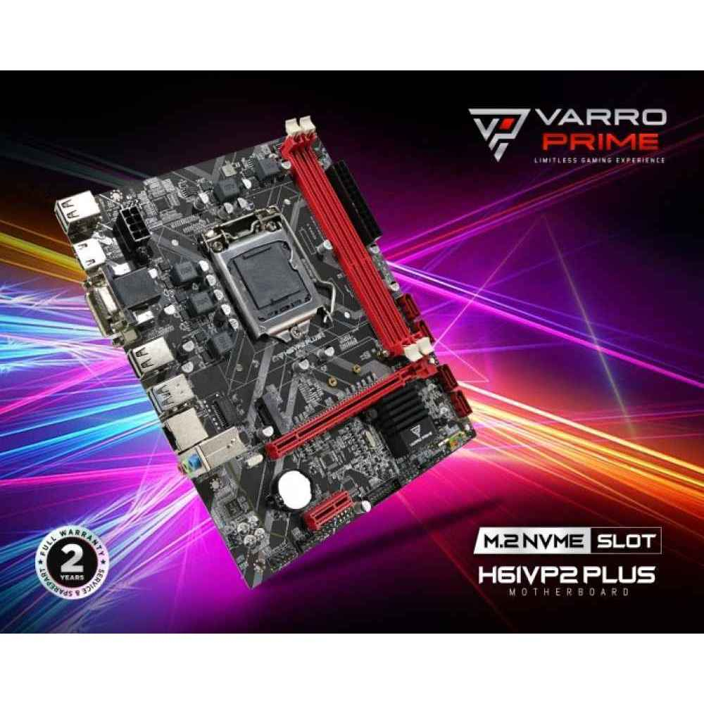 Jual Varro Prime Motherboard H61 M.2 NVME Slot H6IP2 Plus B75 | Shopee Indonesia