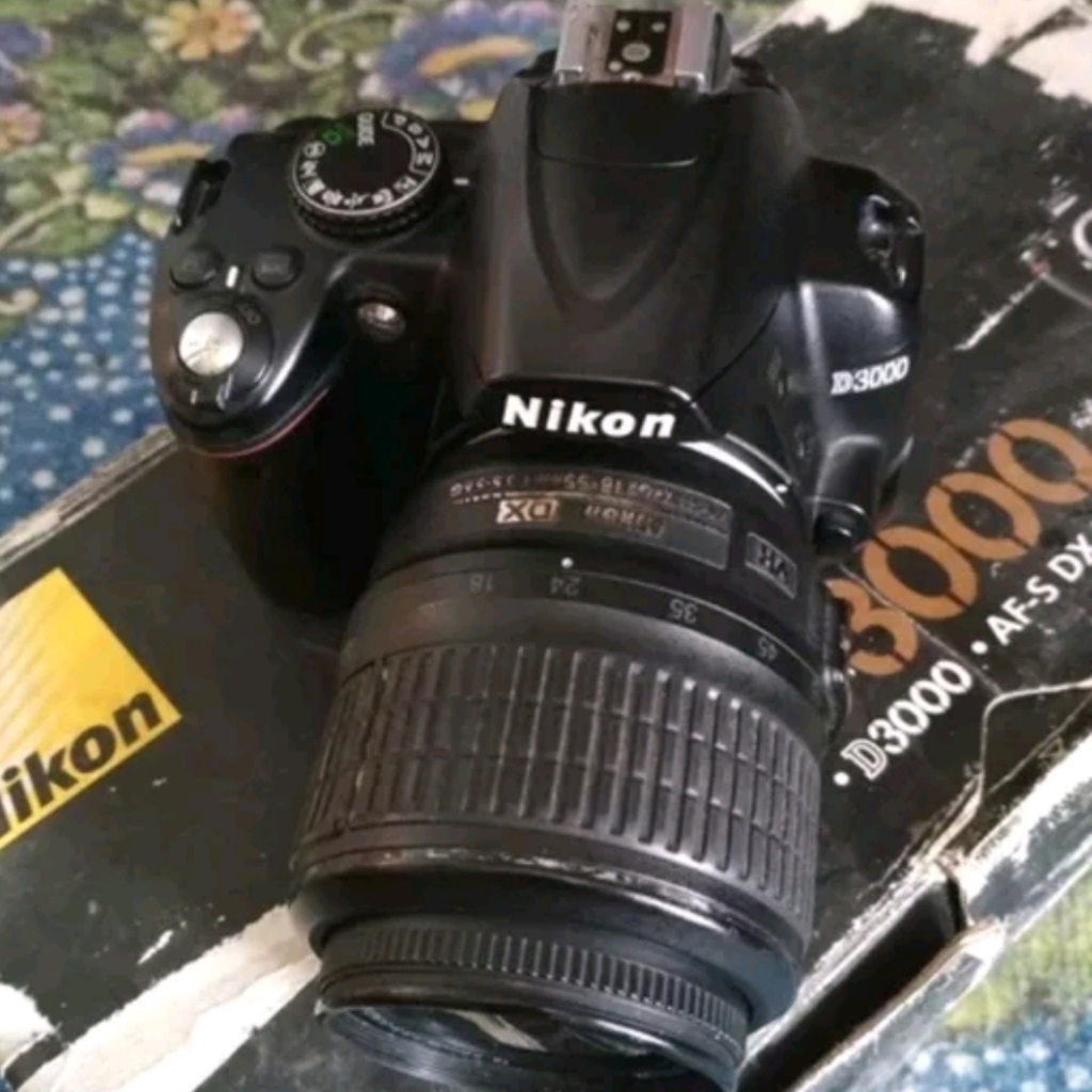 Jual Nikon D3000+Kit 18-55 VR,pullbox | Shopee Indonesia