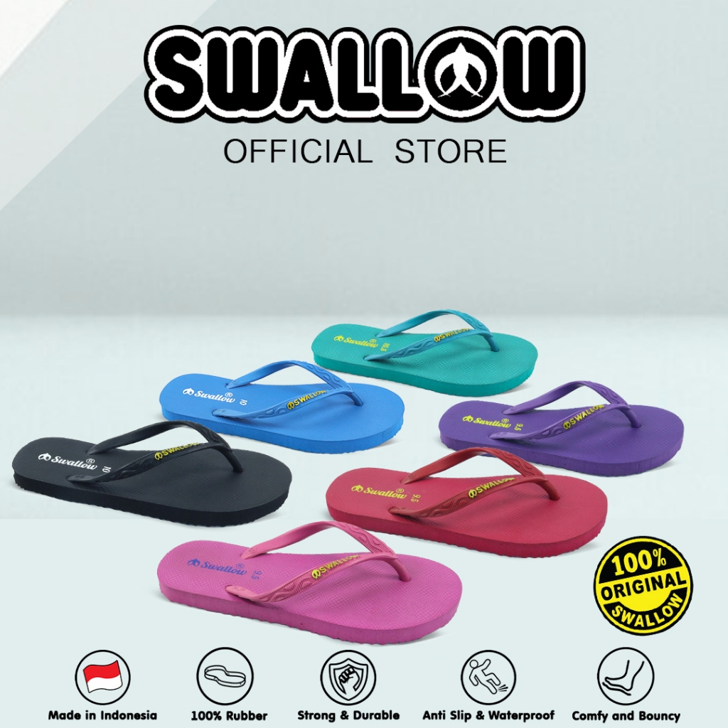 Jual Swallow Sandal Jepit Nice - Sandal Jepit Karet Wanita Dewasa Anti ...