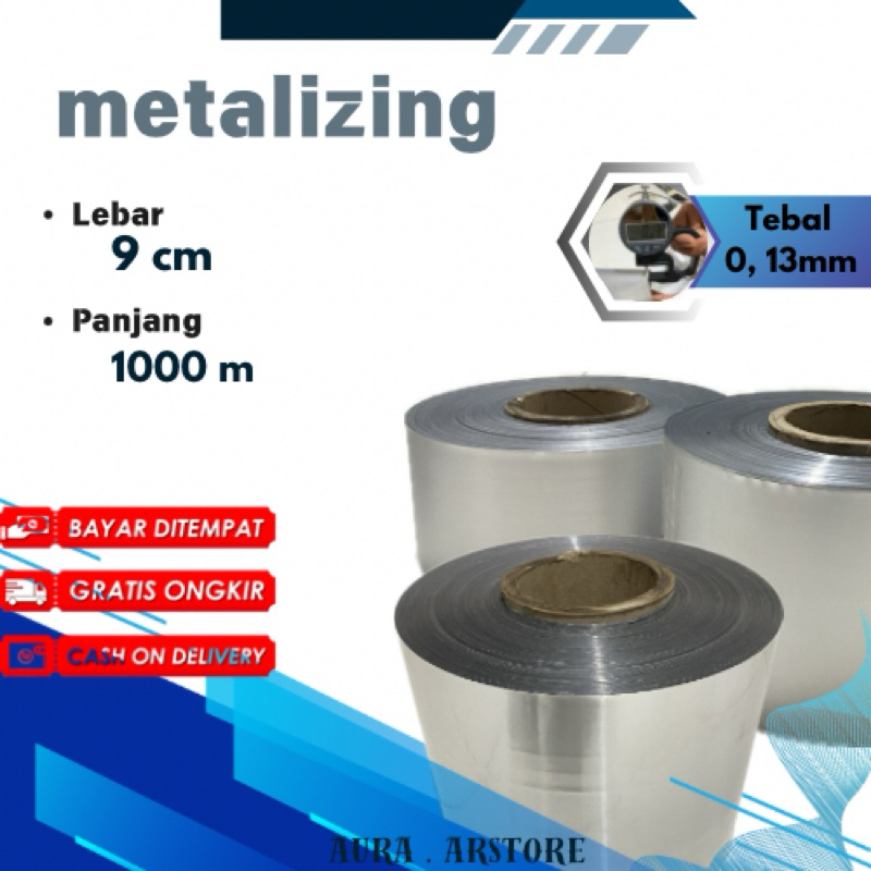 Jual METALIZE kemasan roll 9cm x 1000m | Shopee Indonesia